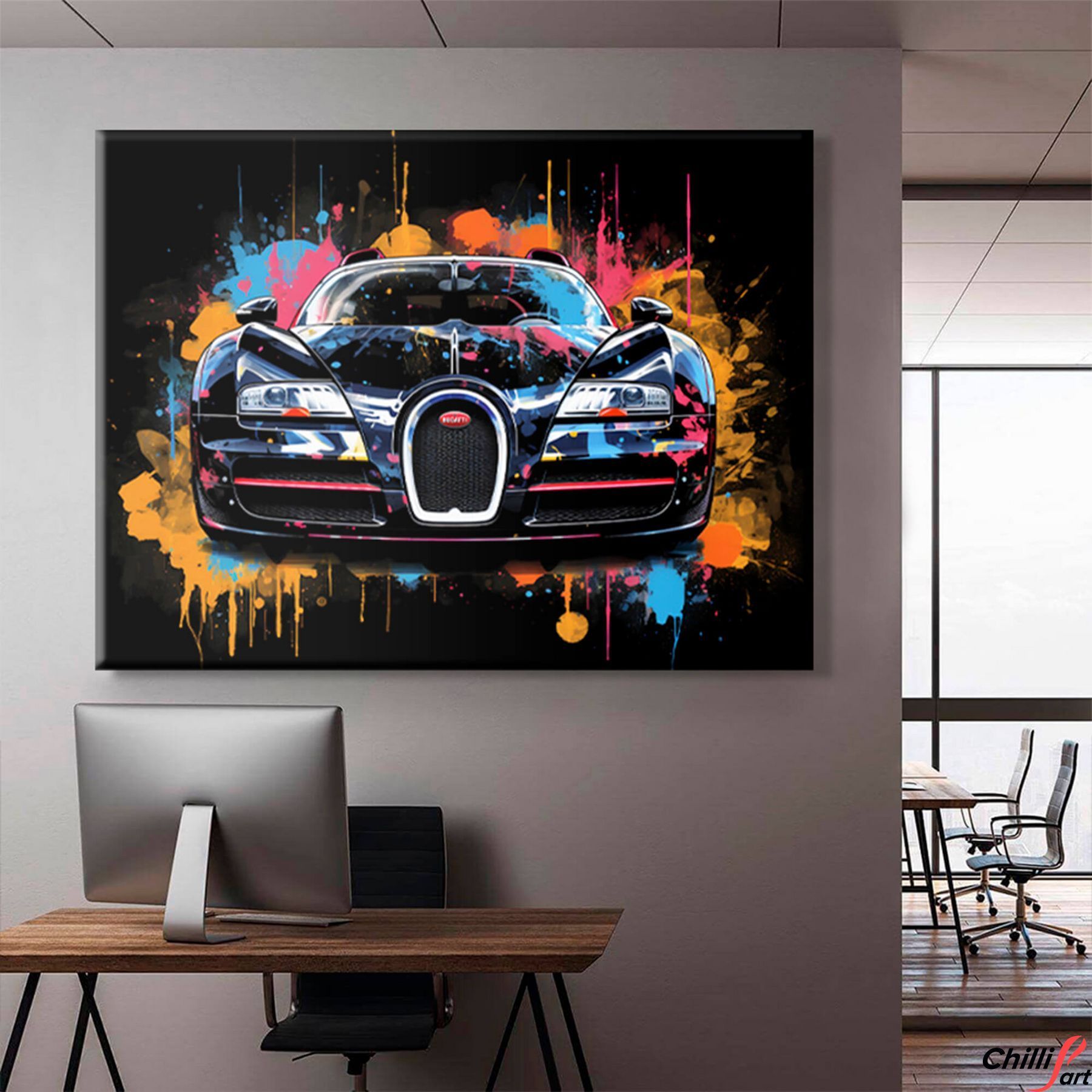 Картина Bugatti Veyron Graffiti
